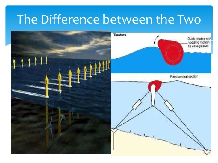 Difference Between Wave and Tidal Energy Difference Between Wave and Tidal Energy