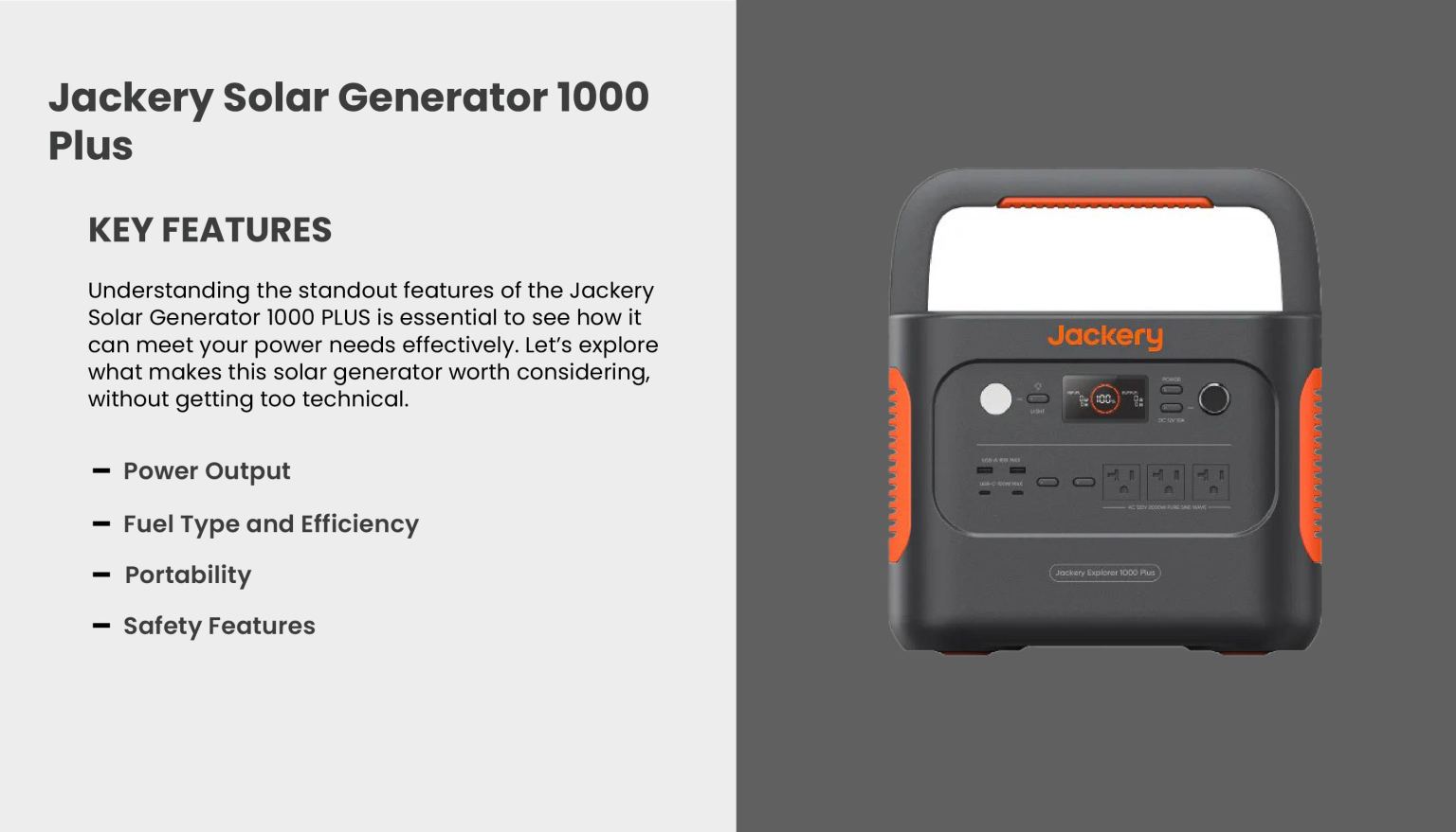Jackery Solar Generator 1000 Plus Review